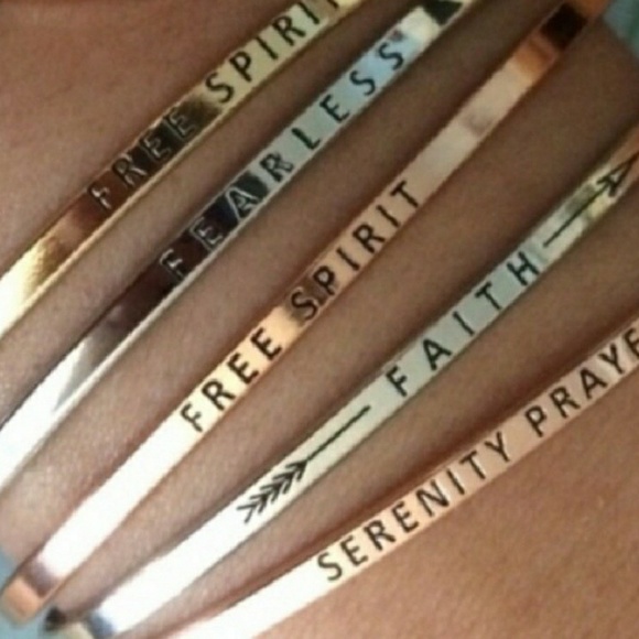 farrah | Jewelry | Silver Fearless Bracelet | Poshmark